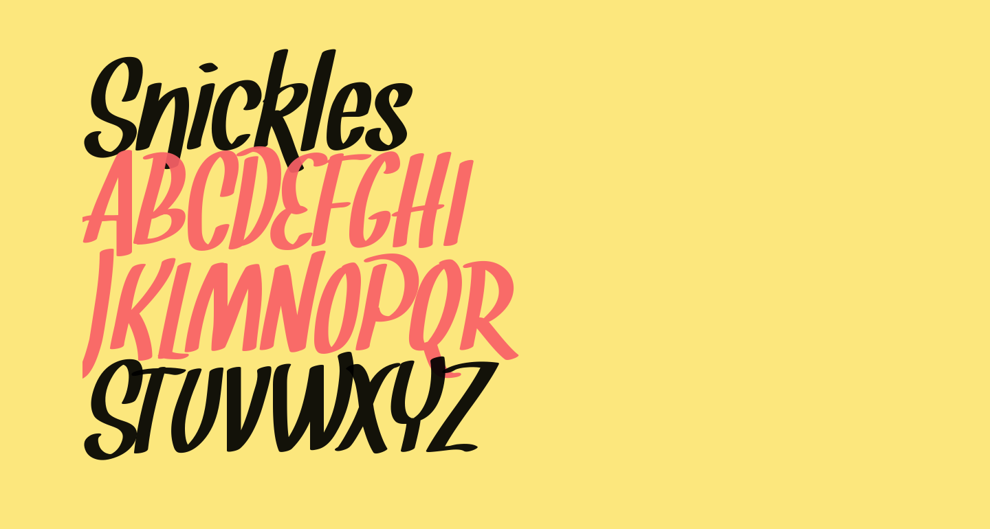 Snickles free Font - What Font Is