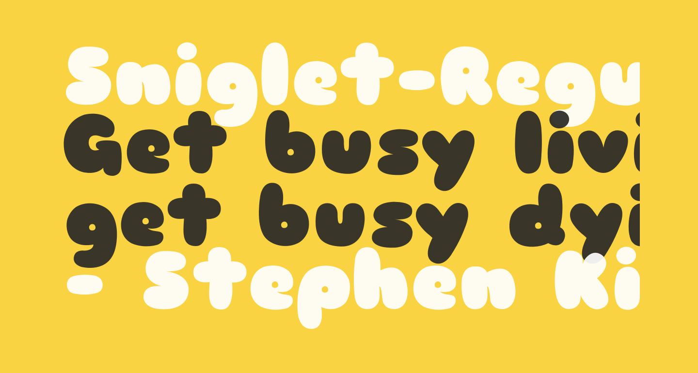 Sniglet-Regular free Font - What Font Is