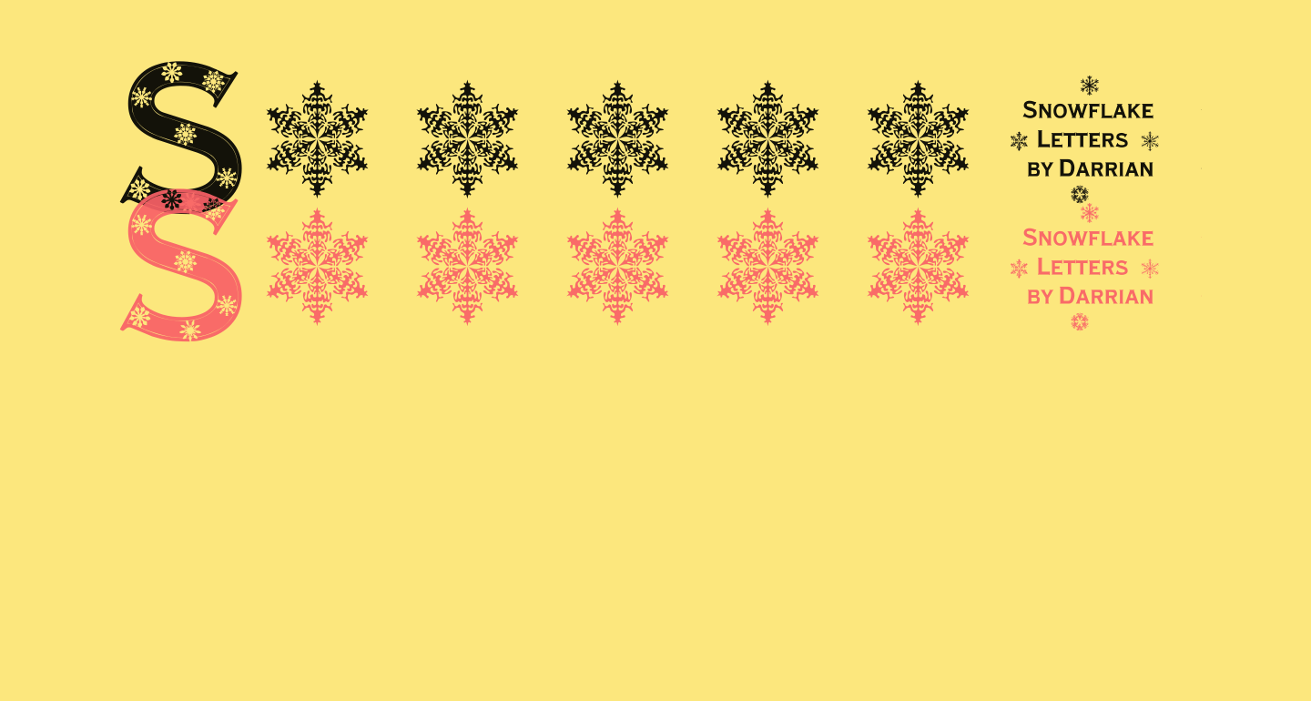 Snowflake Letters free Font - What Font Is