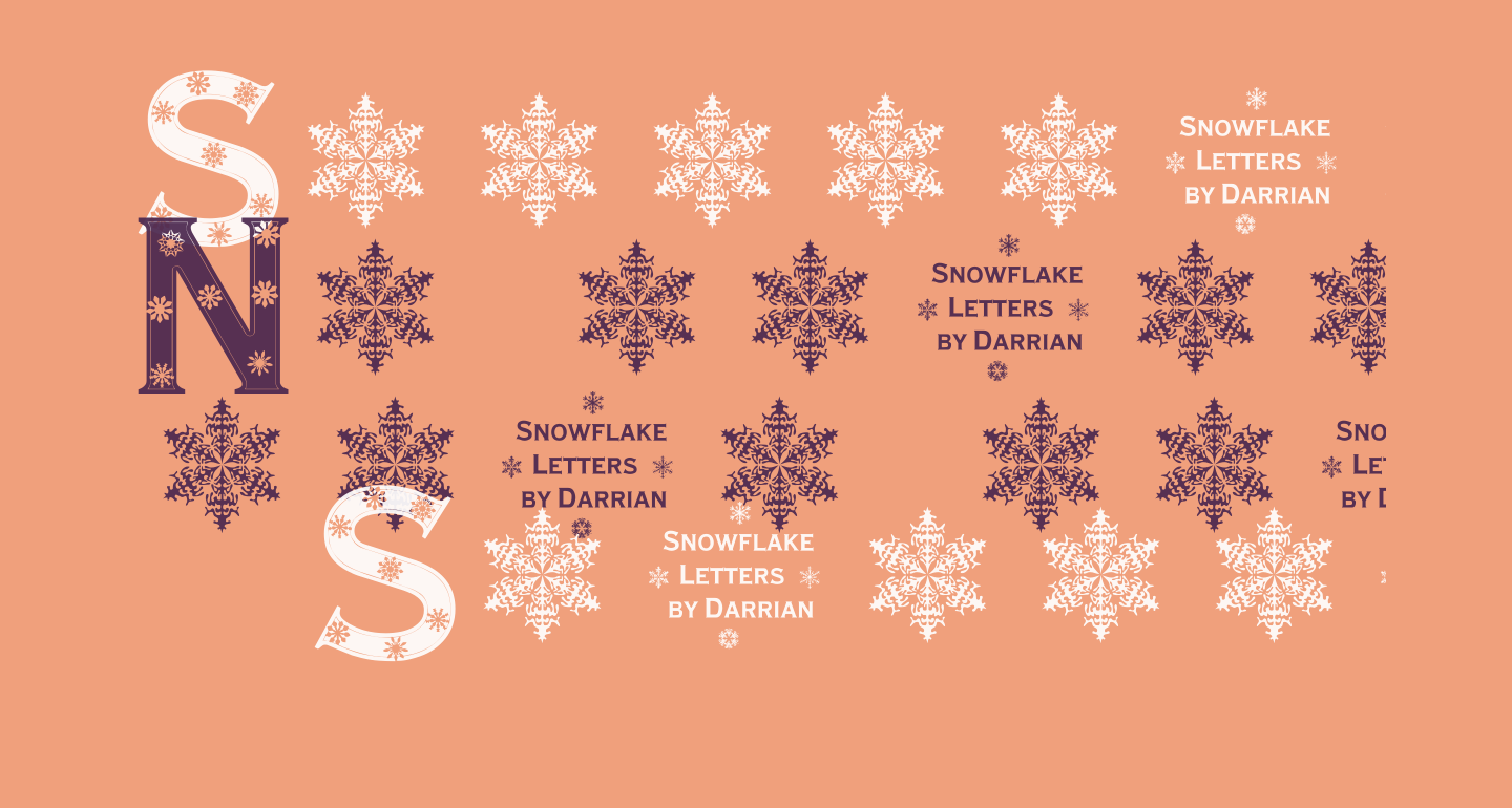 Snowflake Letters free Font - What Font Is