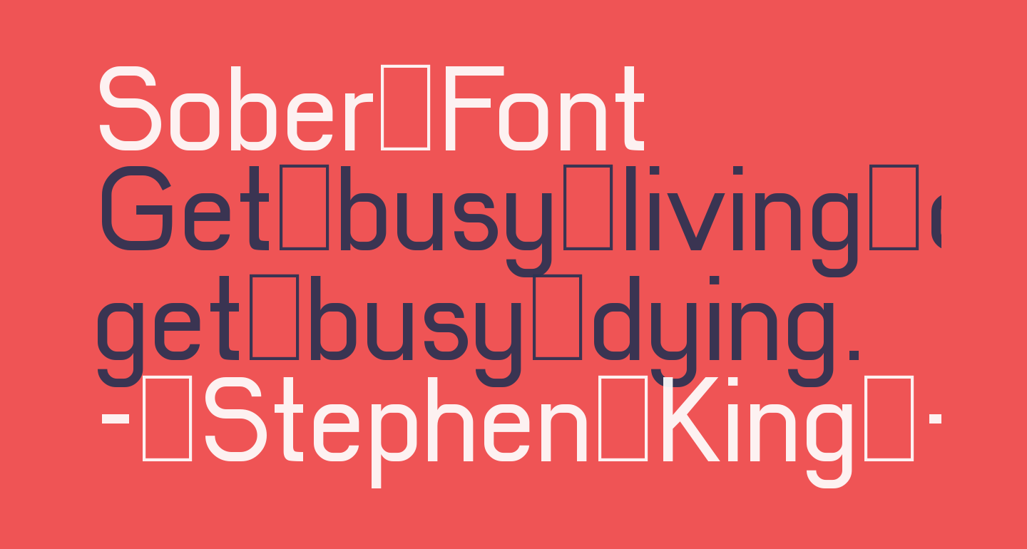 Sober free Font - What Font Is