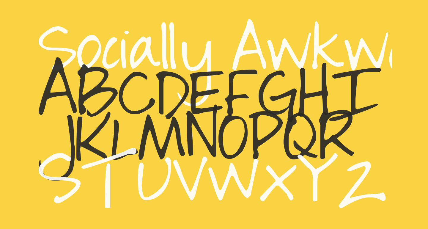 Socially Awkward free Font - What Font Is