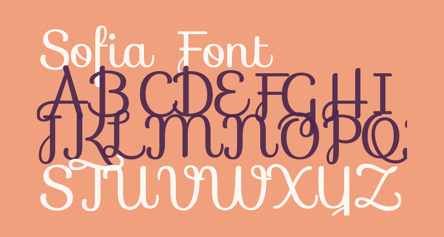 Sofia free Font - What Font Is