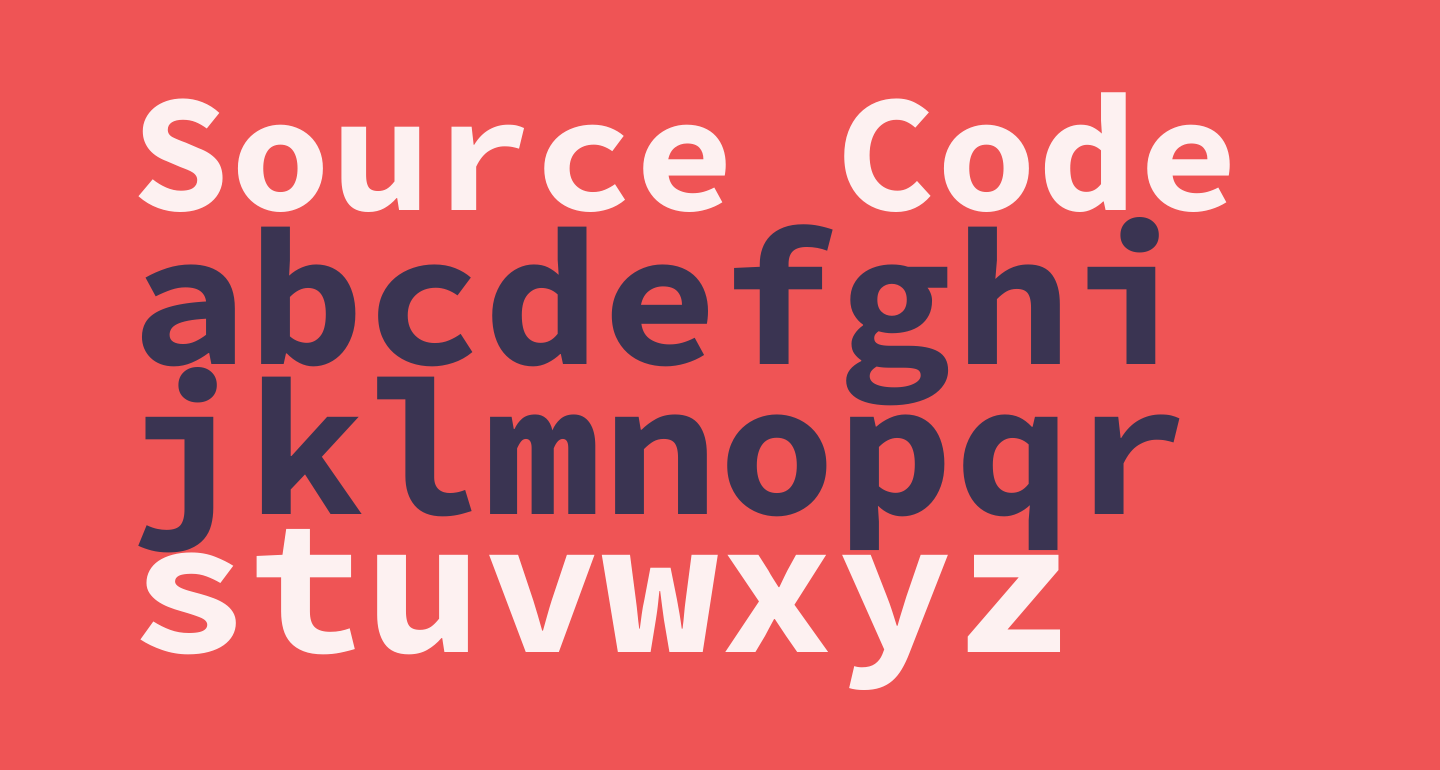 Source Code Pro Bold free Font - What Font Is