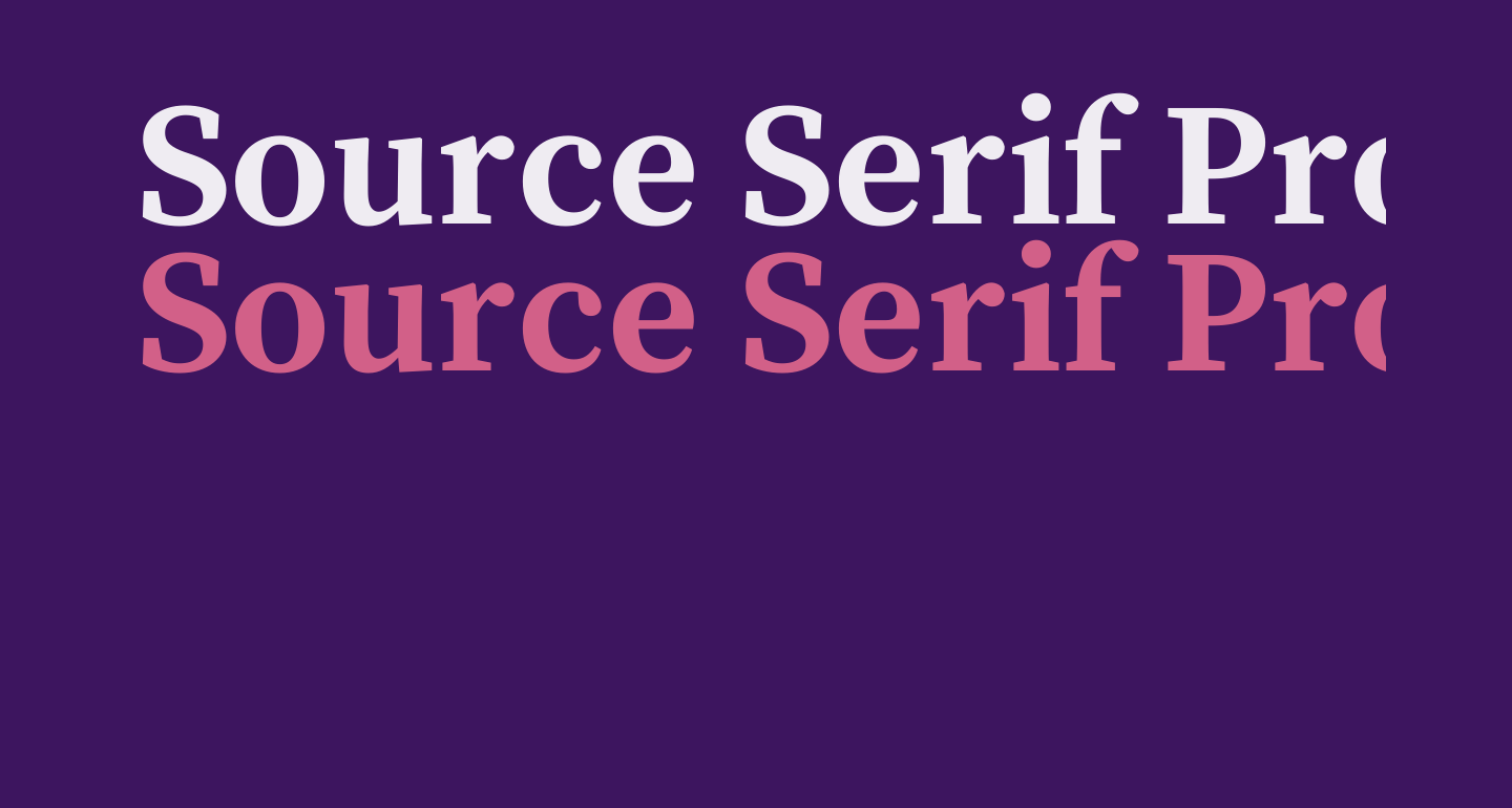 Source Serif Pro Bold free Font - What Font Is
