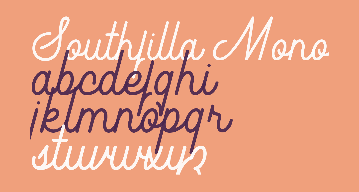 Southfilla Monoline Script Font free Font - What Font Is