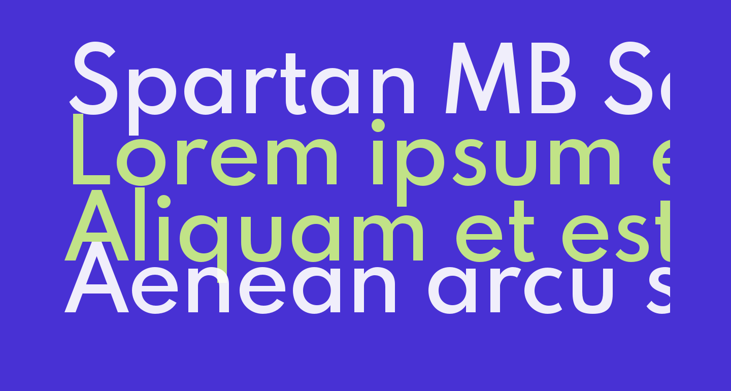 Spartan MB SemiBold free Font - What Font Is
