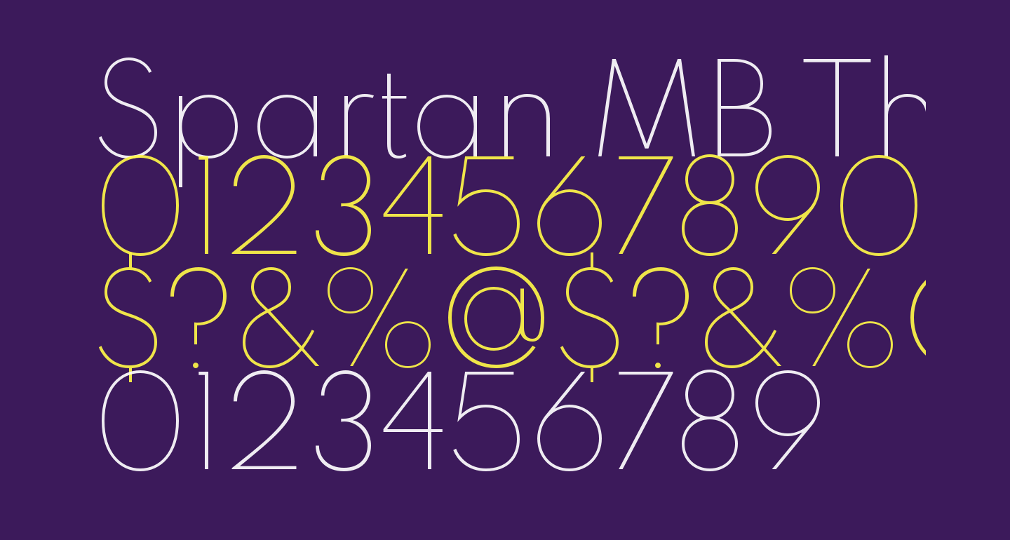 Spartan MB Thin free Font - What Font Is