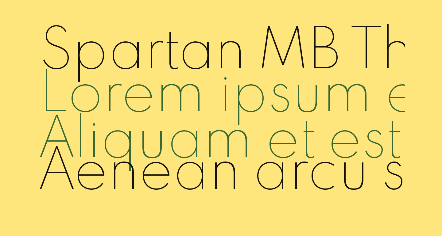 Spartan MB Thin free Font - What Font Is