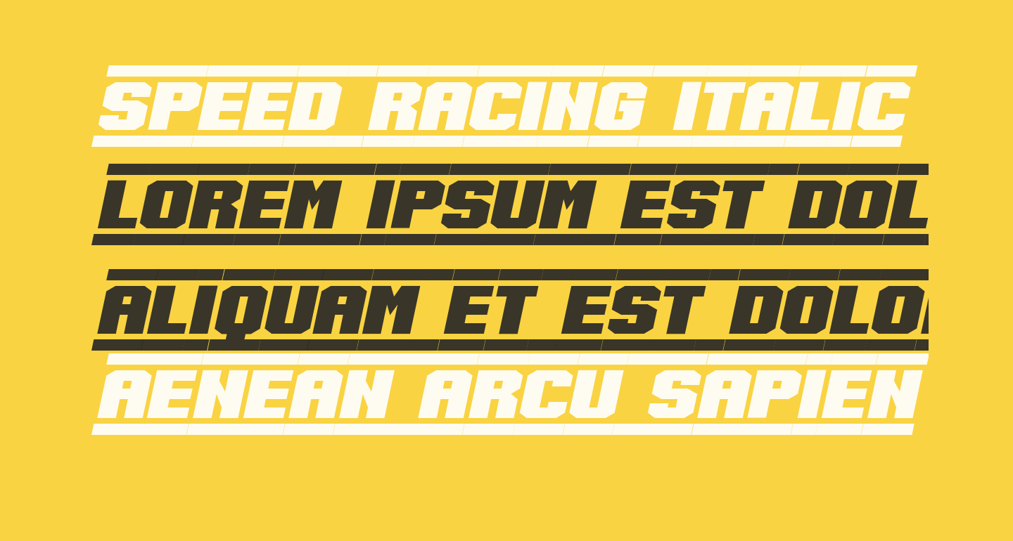 Speed Racing Italic free Font - What Font Is