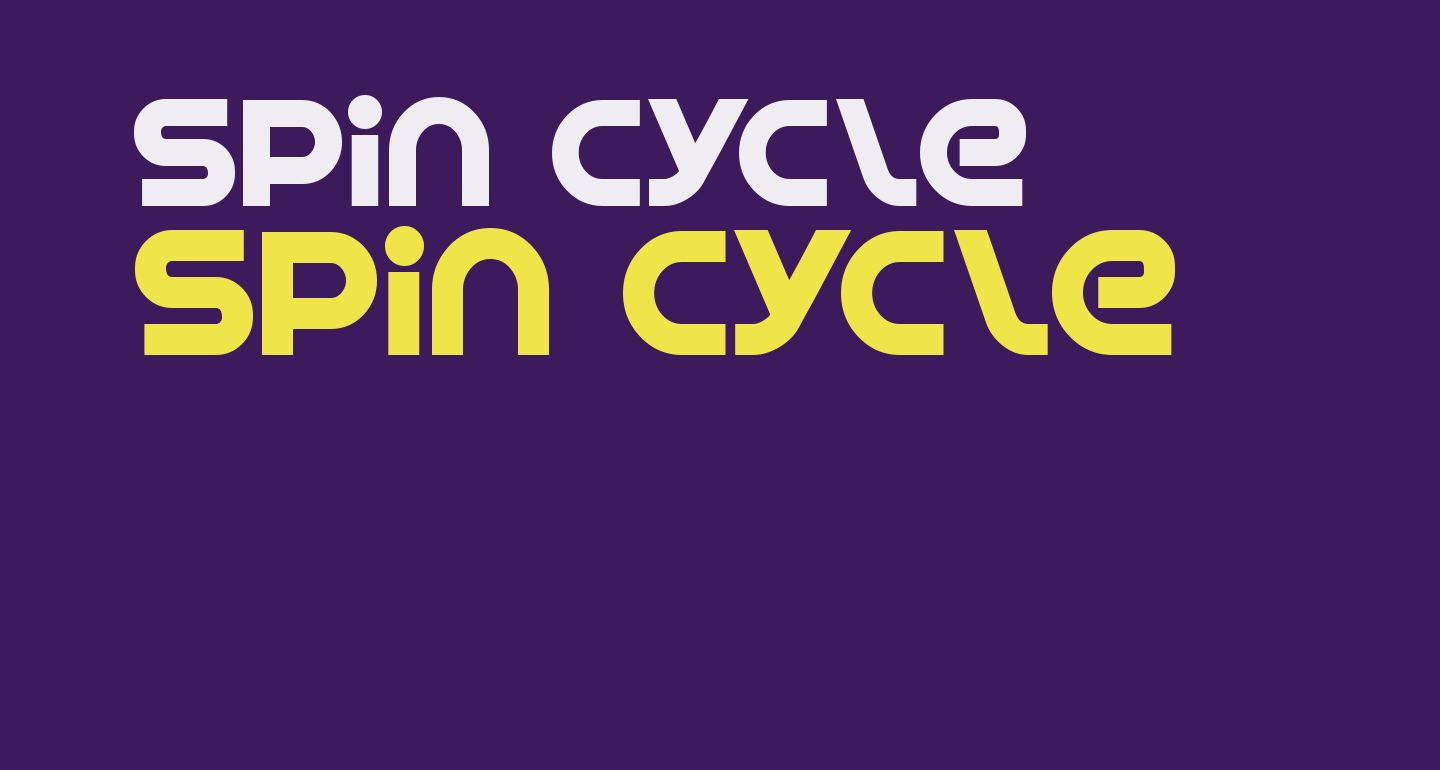 Spin Cycle free Font - What Font Is