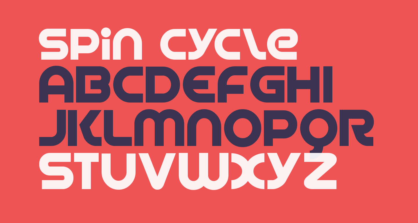 Spin Cycle free Font - What Font Is