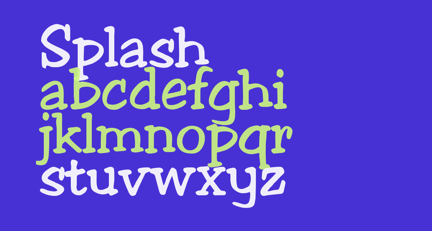 Splash free Font - What Font Is
