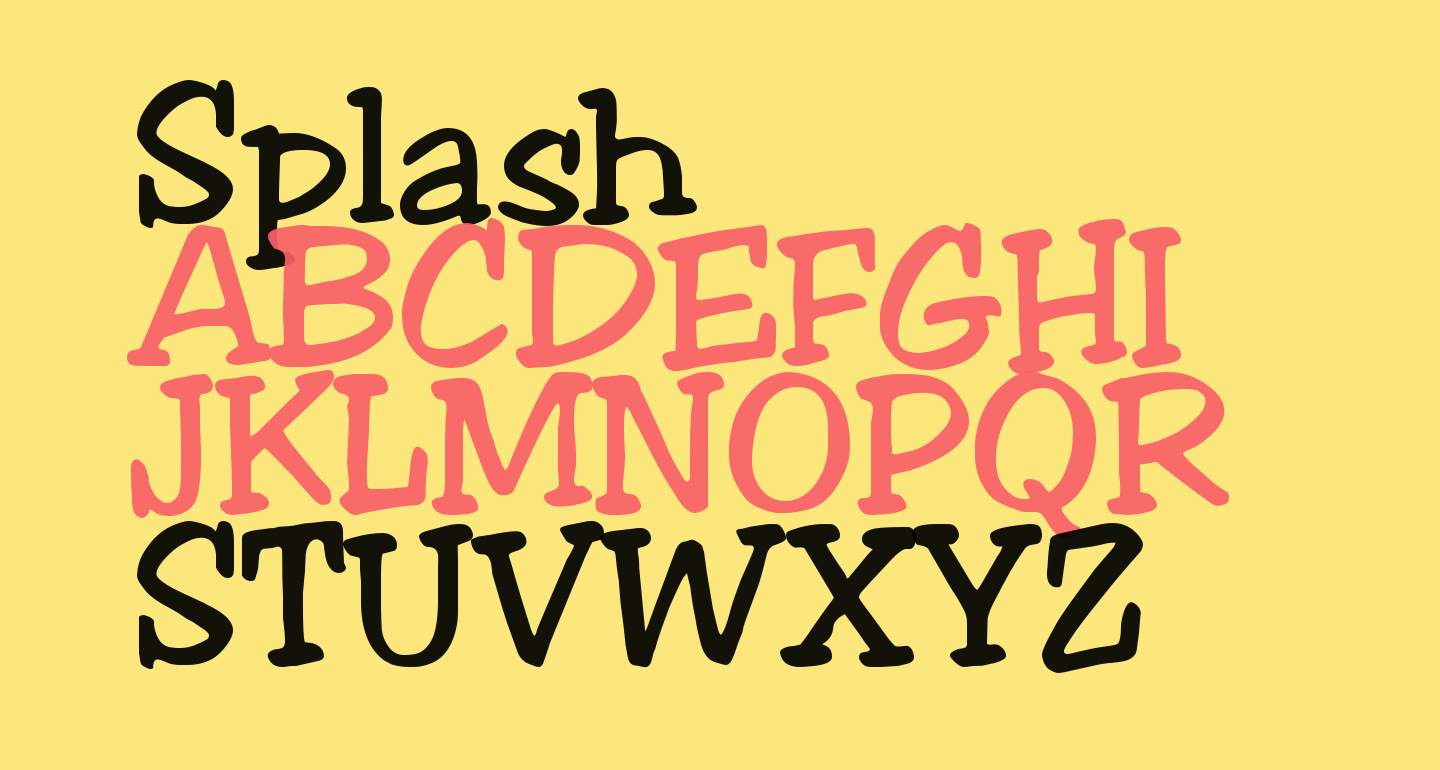 Splash free Font - What Font Is