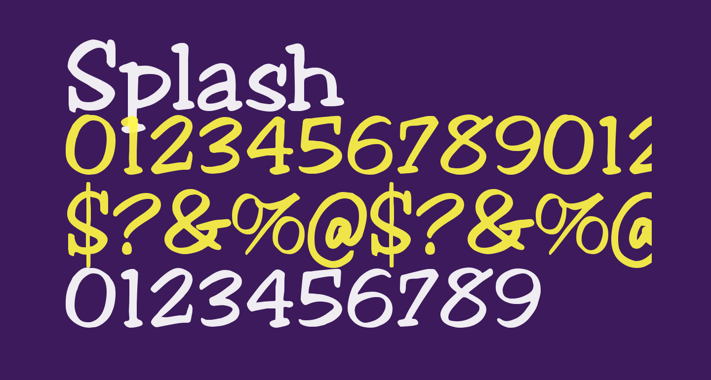 Splash free Font - What Font Is