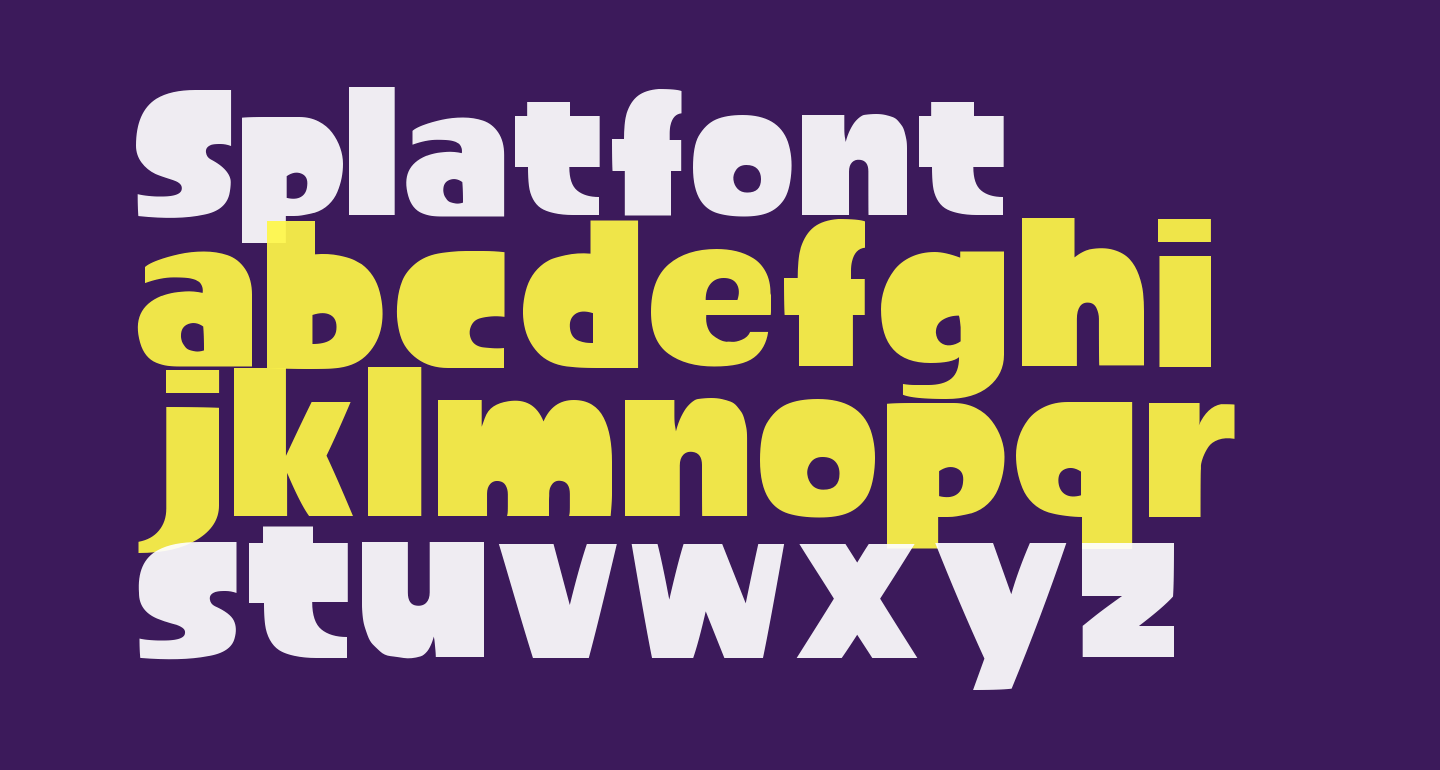 Splatfont free Font - What Font Is
