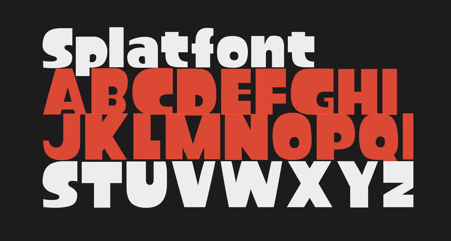Splatfont free Font - What Font Is