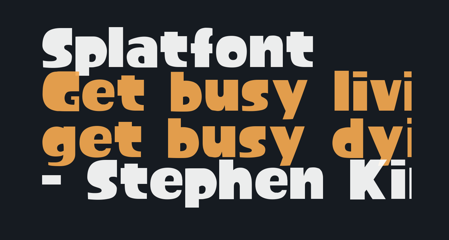 Splatfont free Font - What Font Is