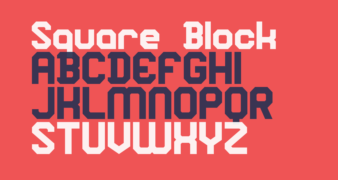 Square Block free Font - What Font Is