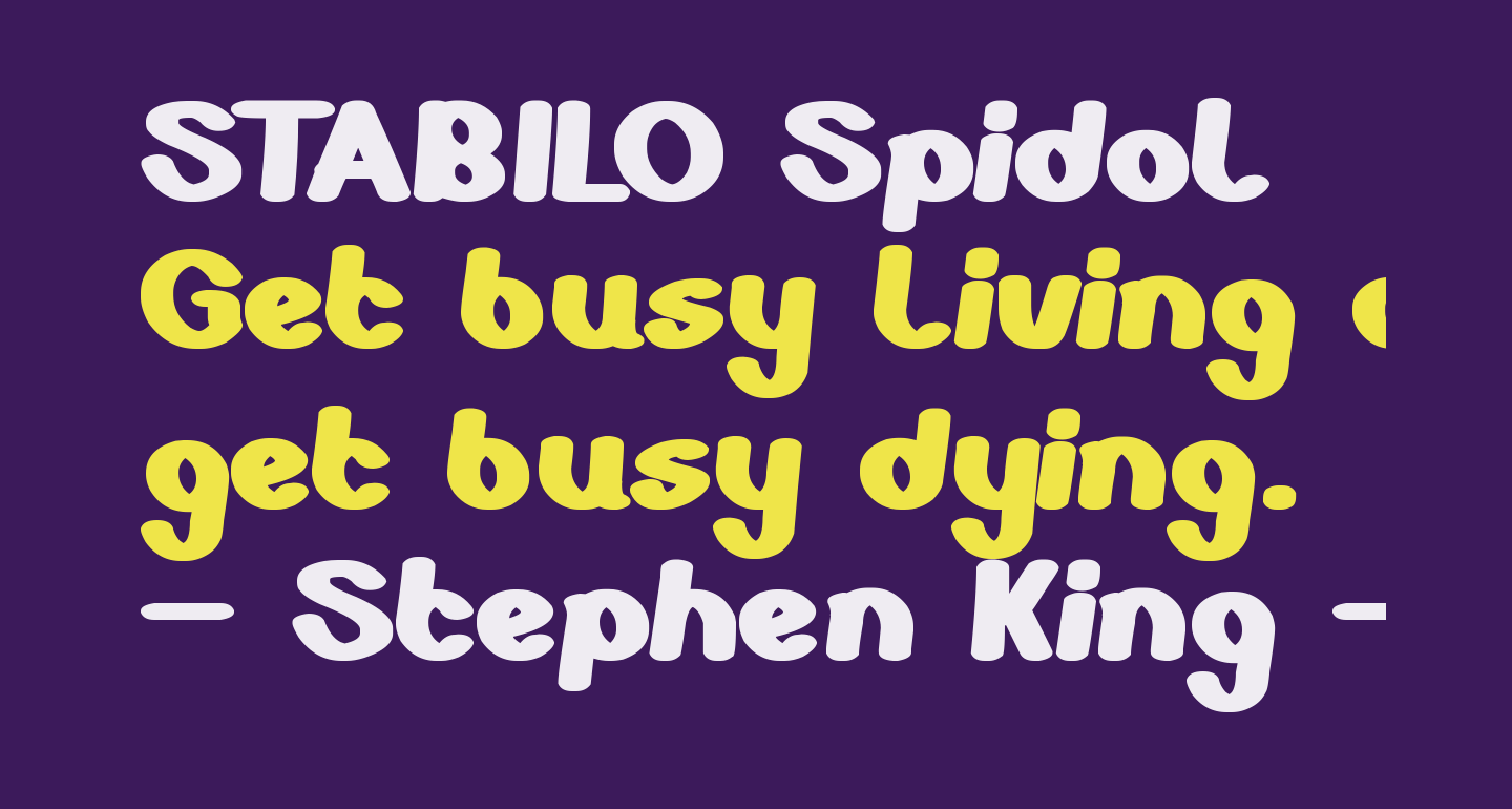 STABILO Spidol free Font - What Font Is