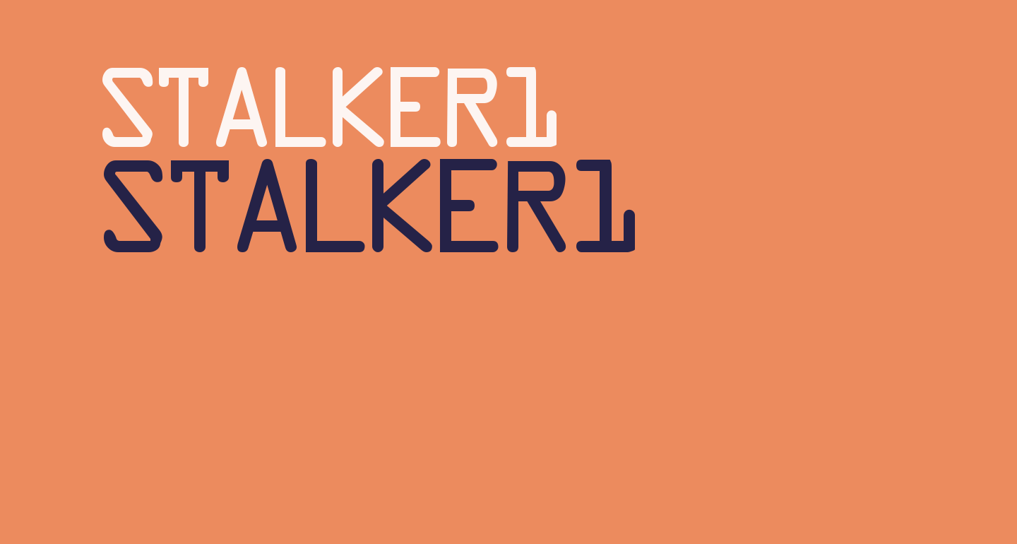 STALKER1 free Font - What Font Is