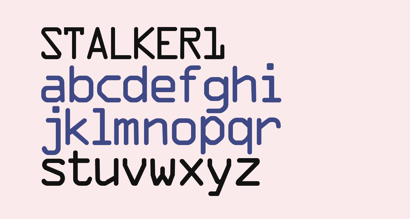 STALKER1 free Font - What Font Is