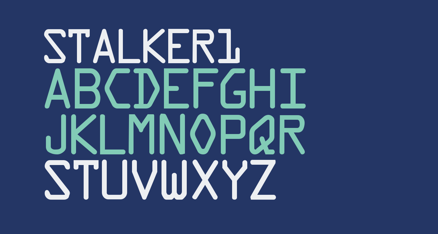 STALKER1 free Font - What Font Is