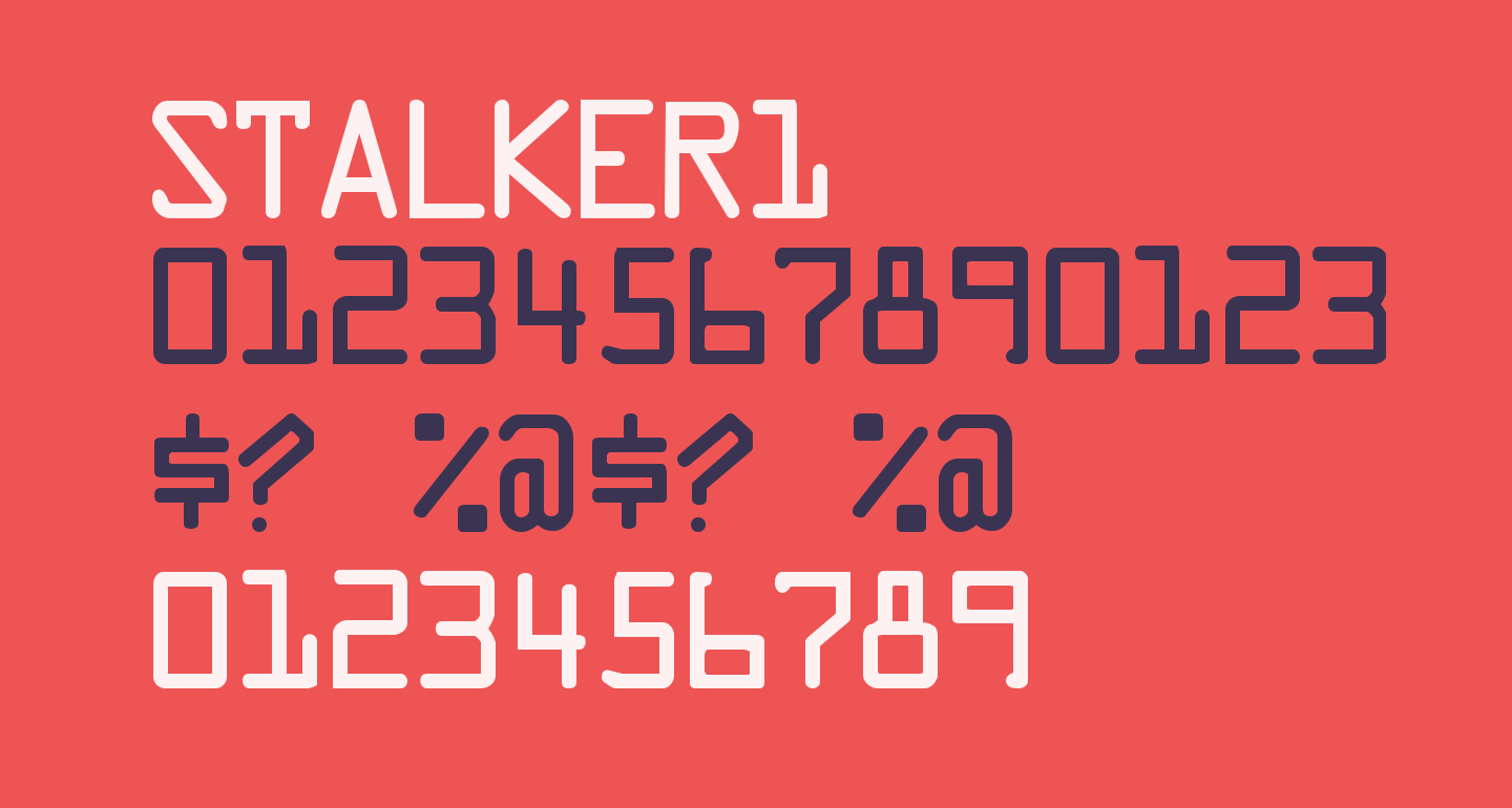 STALKER1 free Font - What Font Is