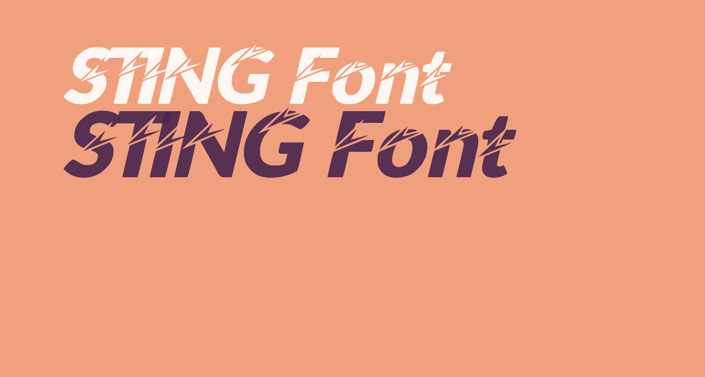 STING free Font - What Font Is