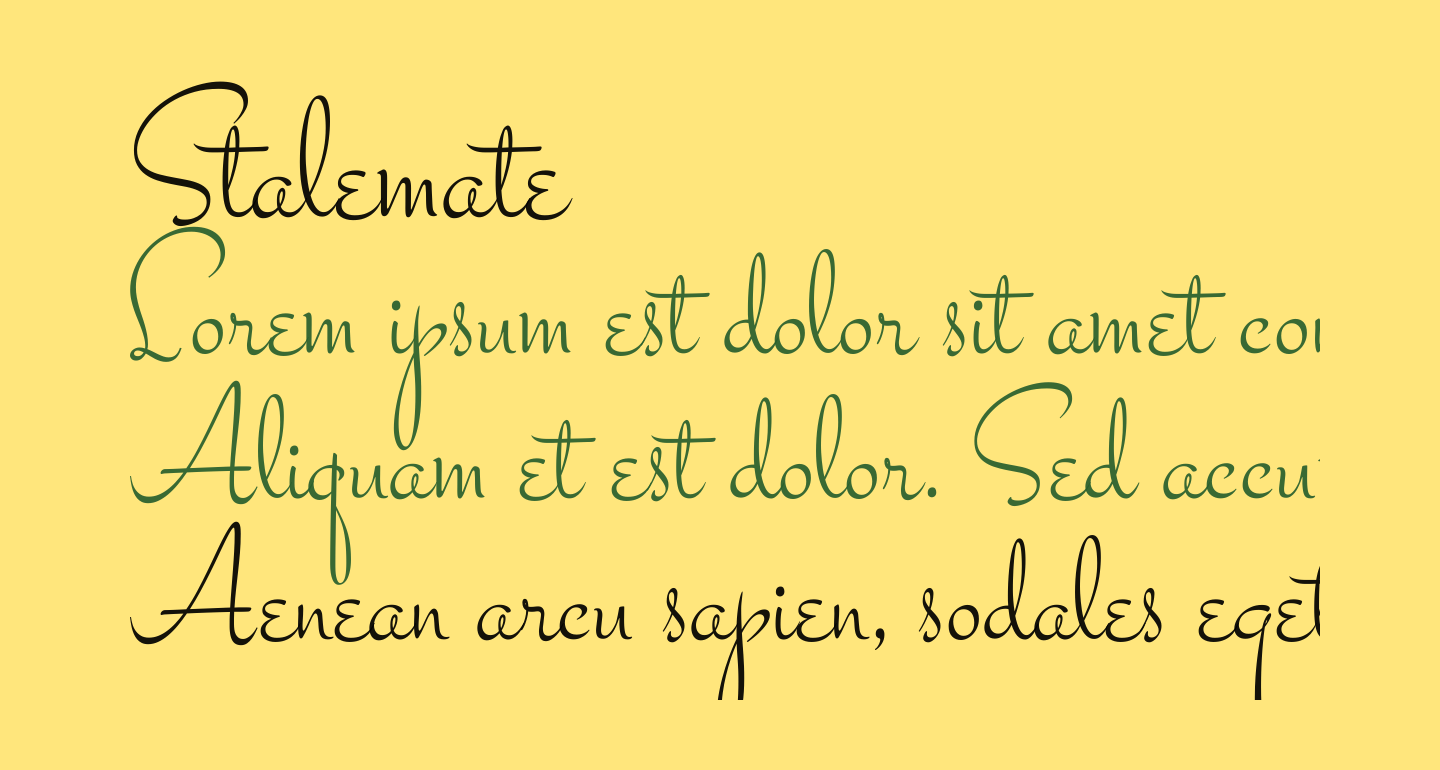 Stalemate free Font - What Font Is