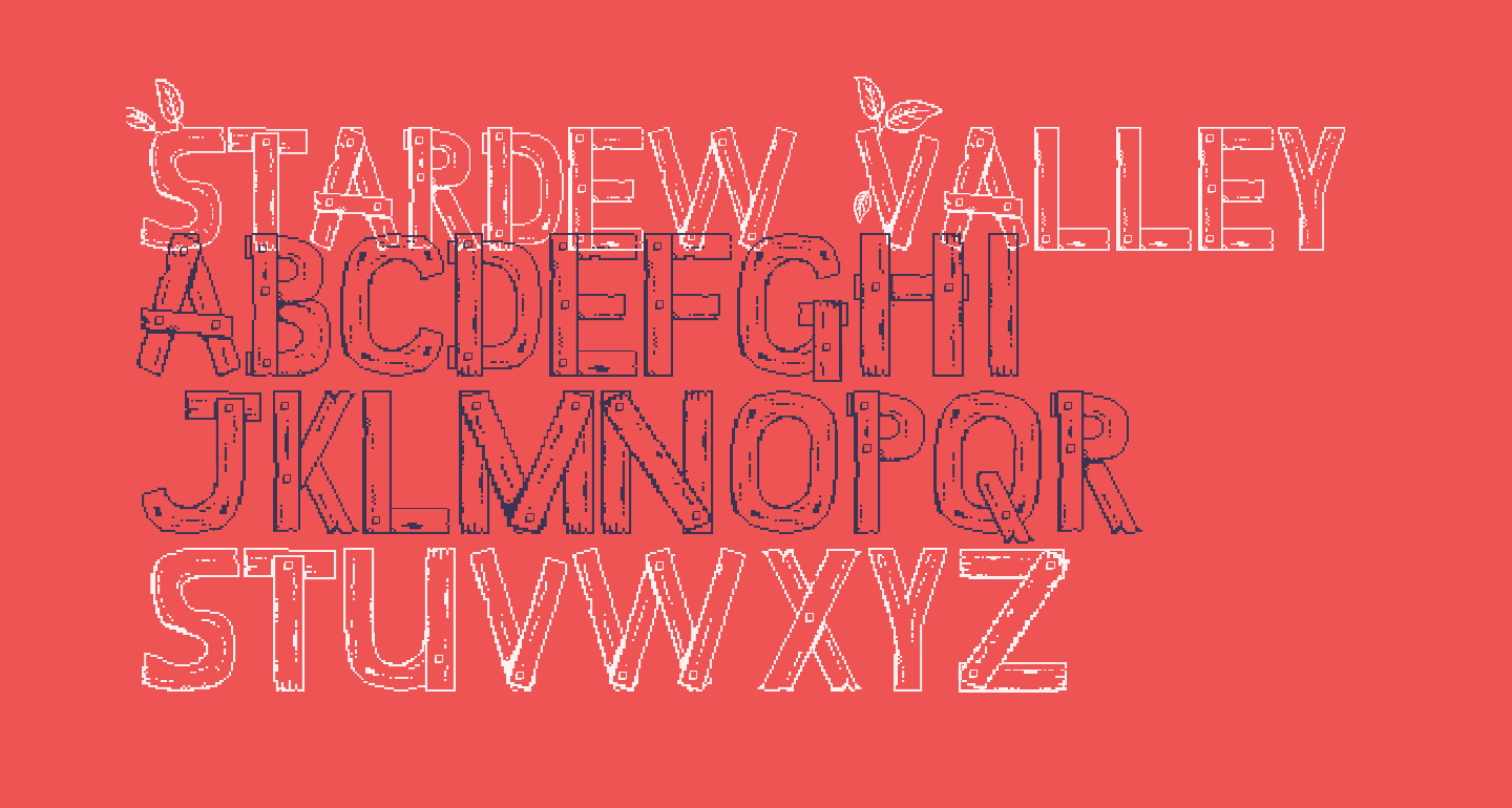 Stardew Valley All Caps free Font - What Font Is