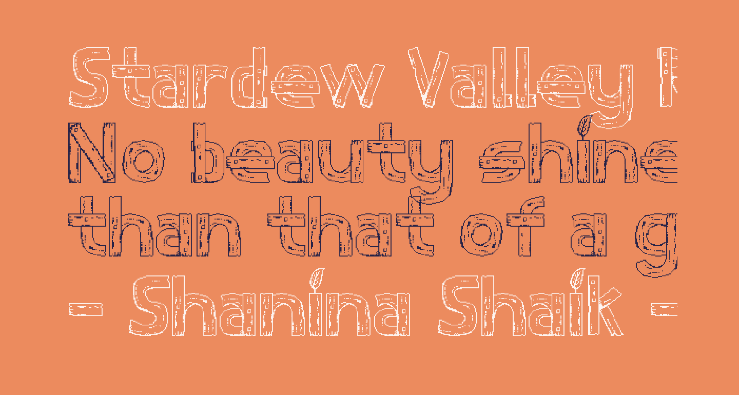 Stardew Valley Regular free Font - What Font Is