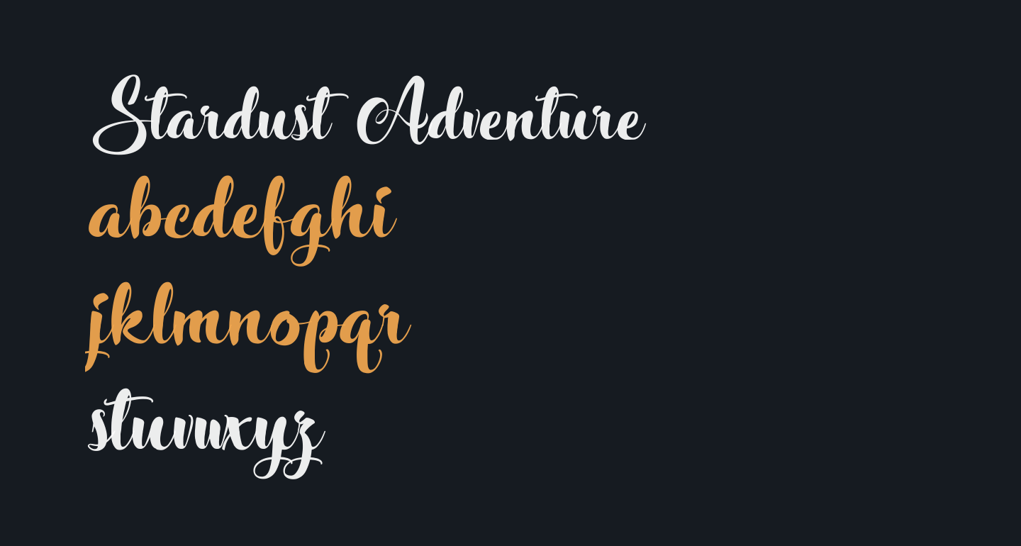 Stardust Adventure free Font - What Font Is