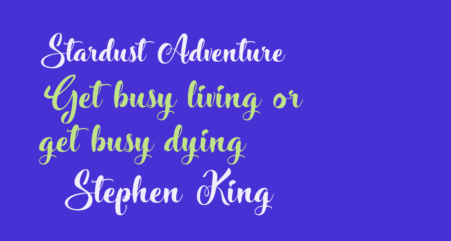 Stardust Adventure free Font - What Font Is