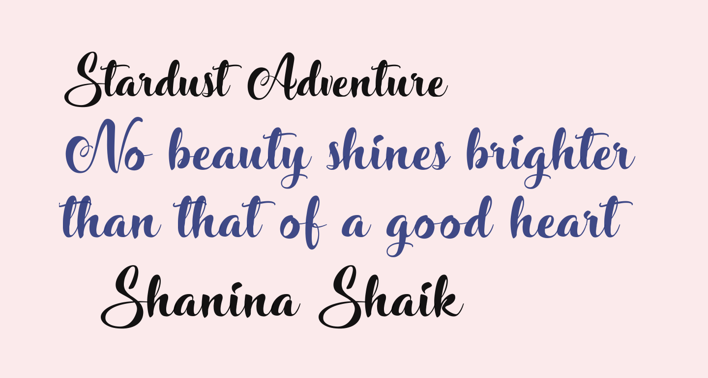 Stardust Adventure free Font - What Font Is