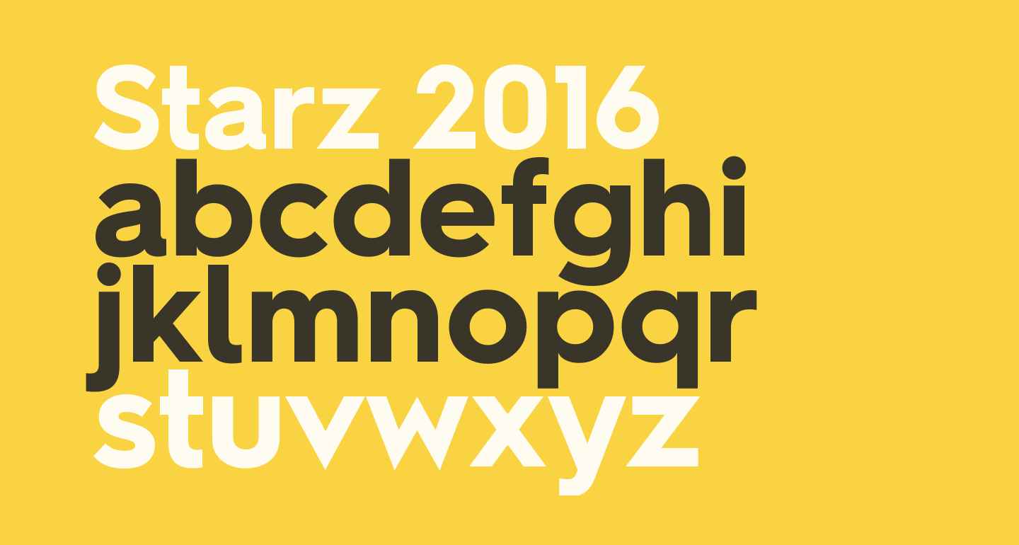 Starz 2016 free Font - What Font Is