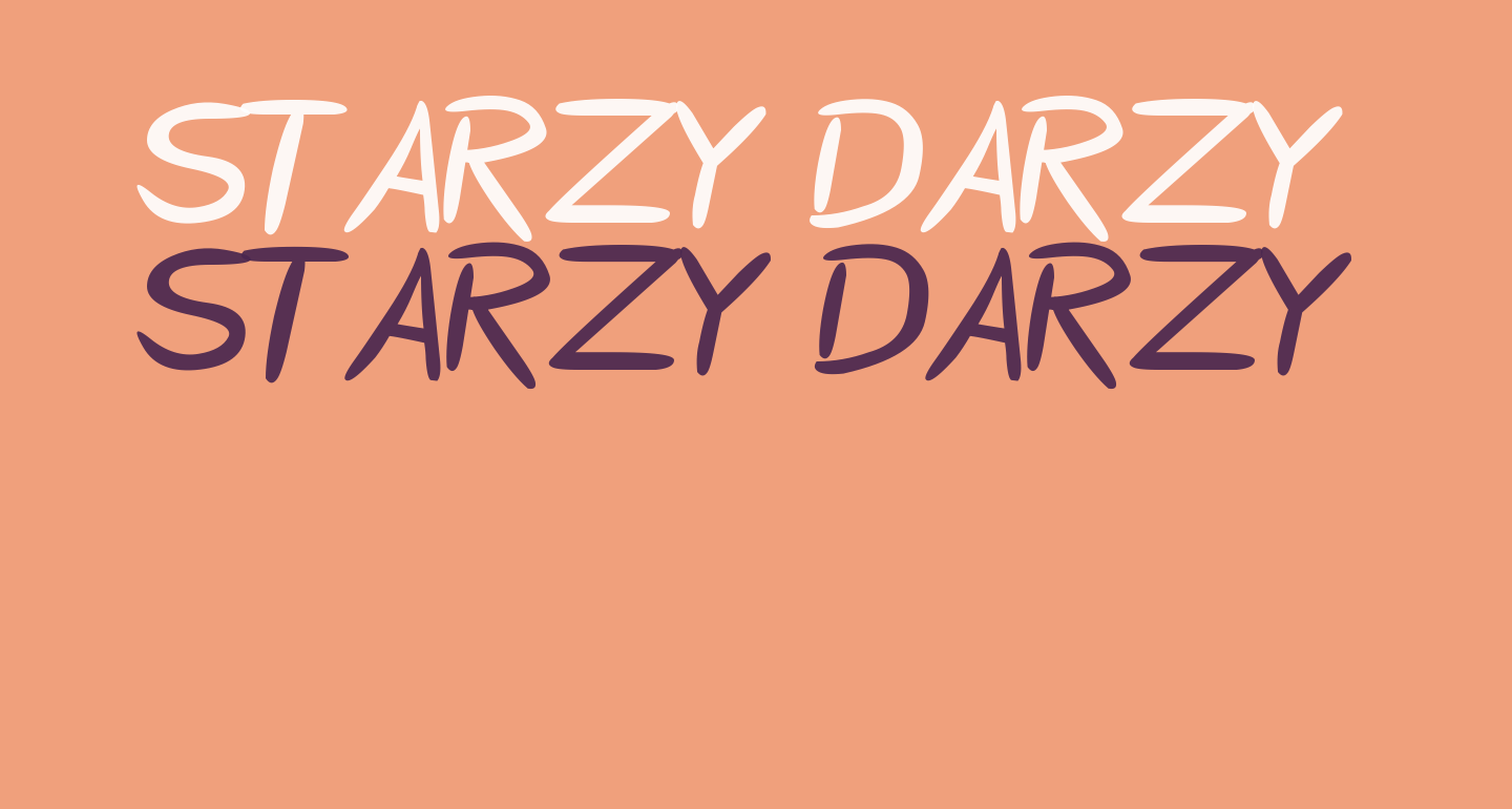 Starzy Darzy free Font - What Font Is
