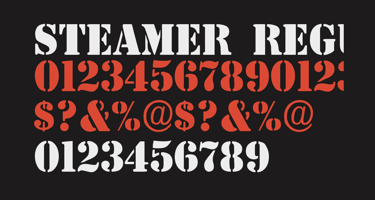 Steamer Regular free Font - What Font Is