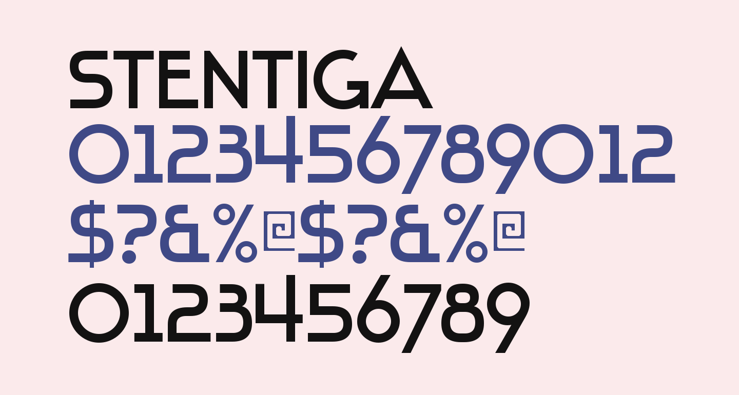Stentiga free Font - What Font Is