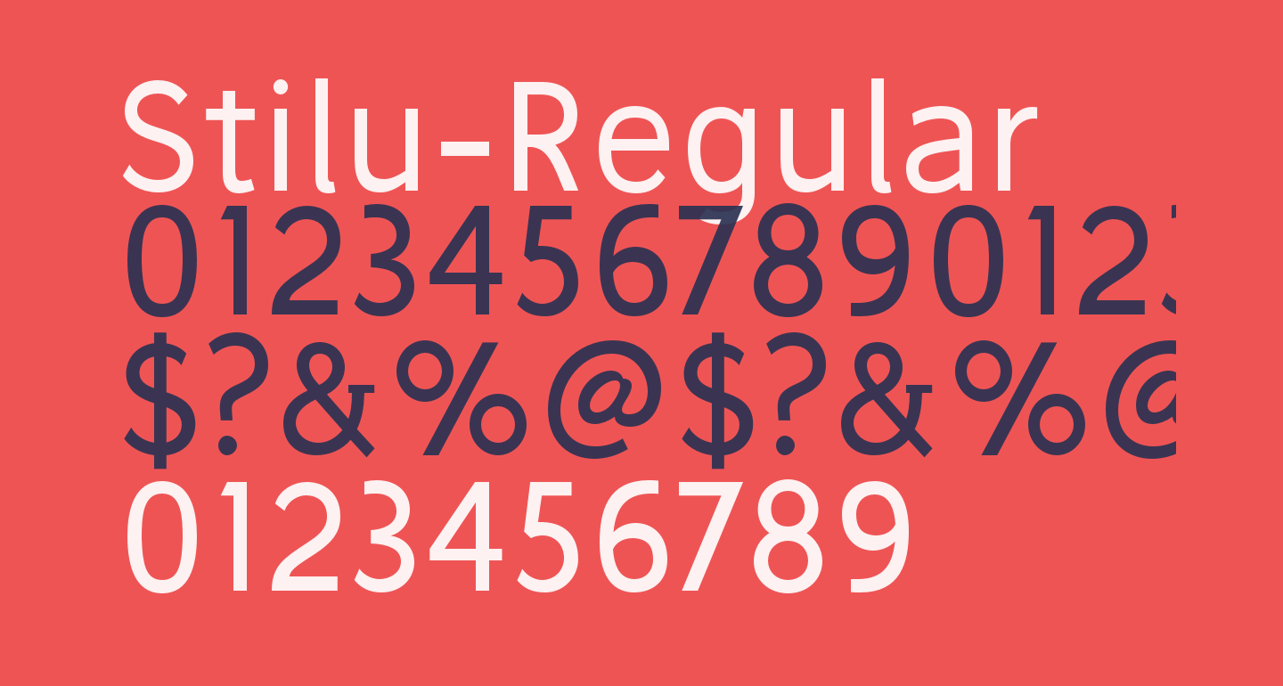 Stilu-Regular free Font - What Font Is