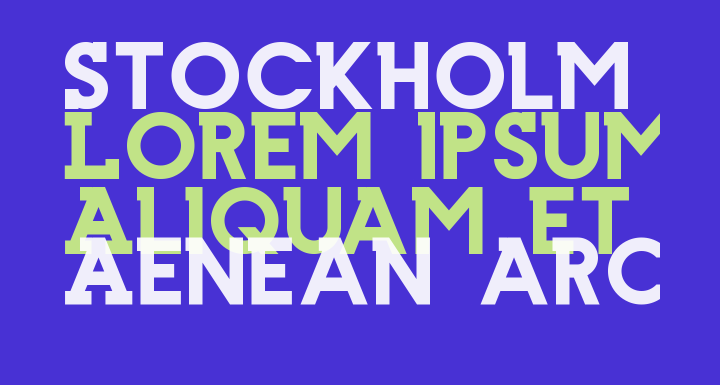 Stockholm Slab free Font - What Font Is