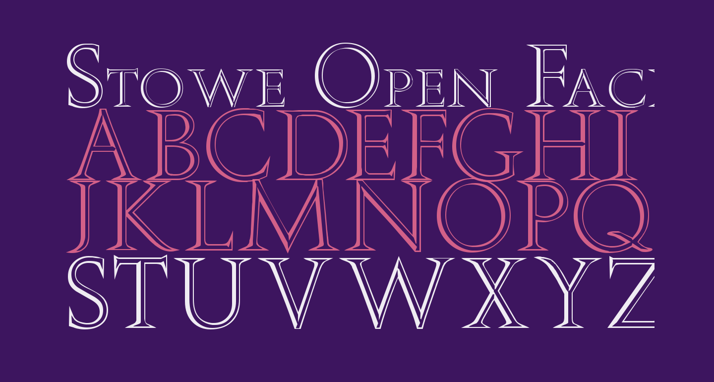 Stowe Open Face free Font - What Font Is