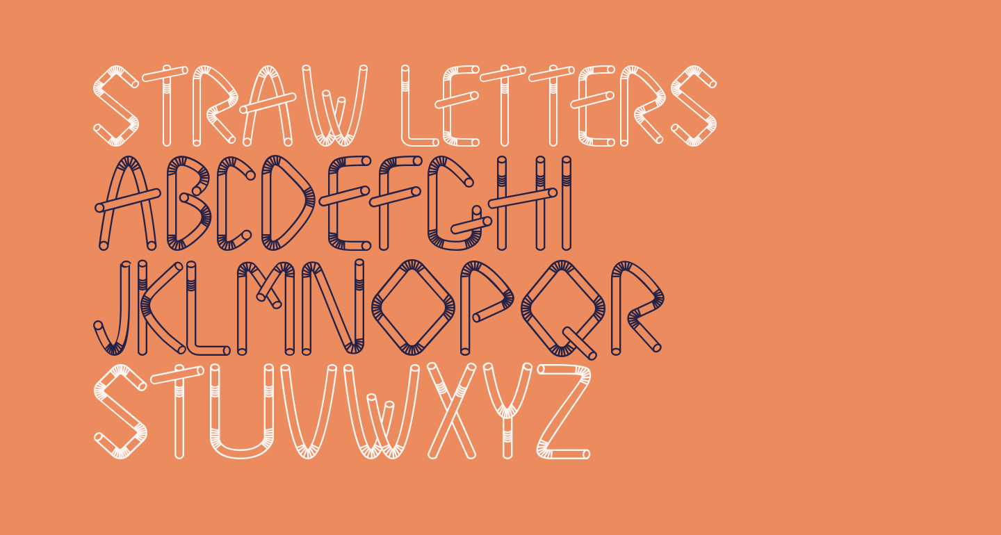 Straw Letters free Font - What Font Is