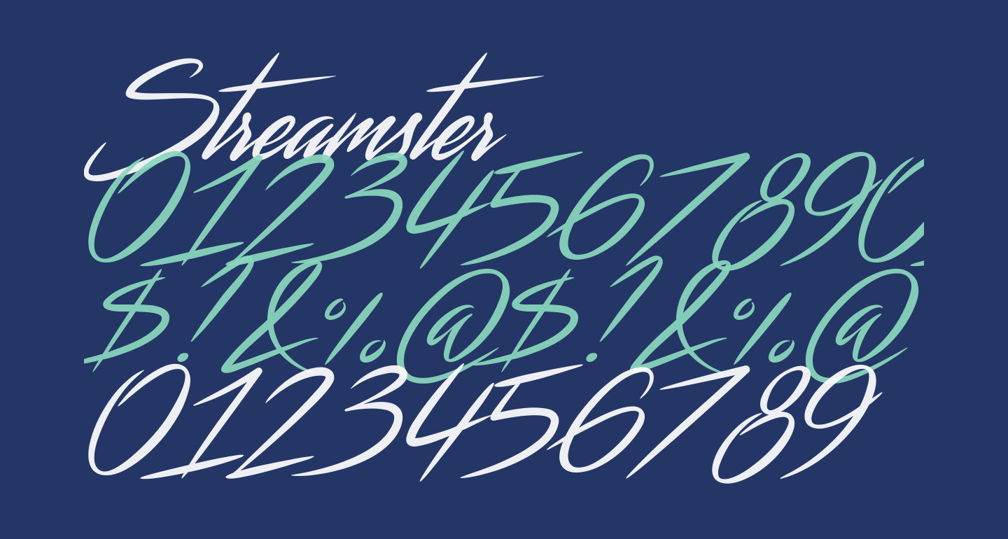 Streamster free Font - What Font Is