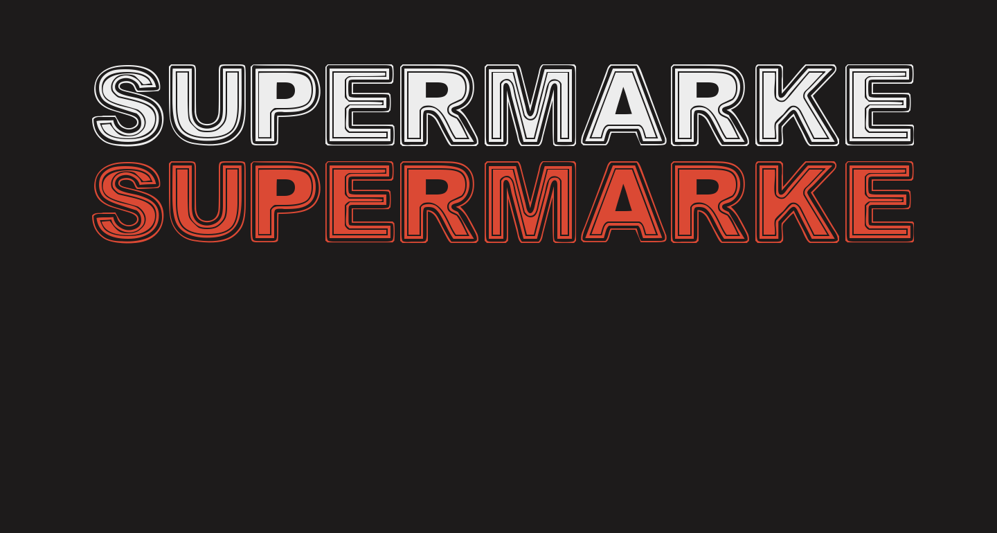 SUPERMARKET free Font - What Font Is