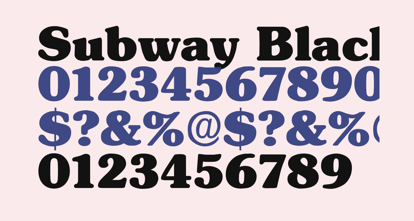 Subway Black free Font - What Font Is