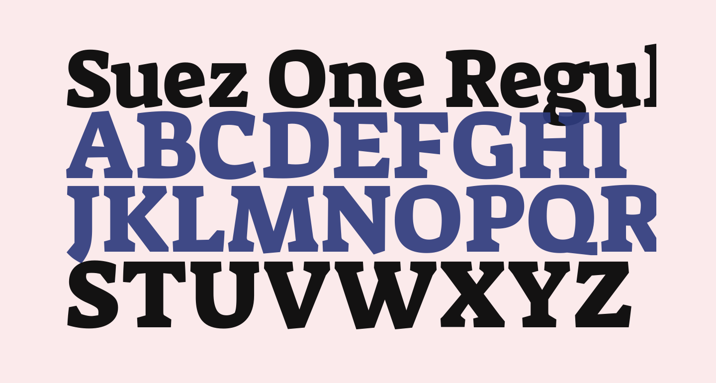 Suez One Regular free Font - What Font Is