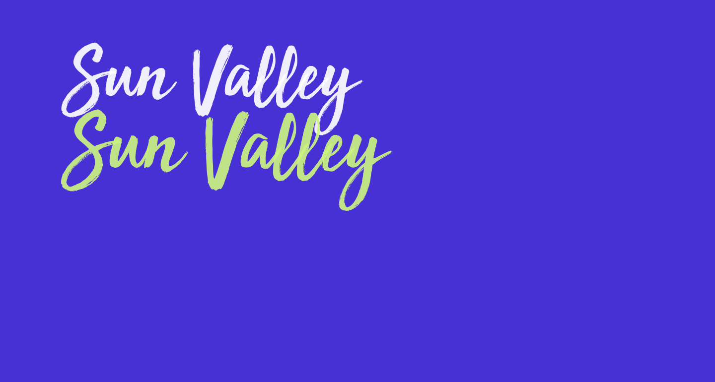 Sun Valley free Font - What Font Is