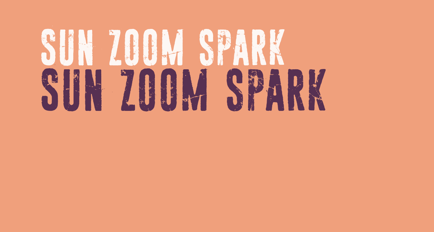 Sun zoom spark free Font - What Font Is