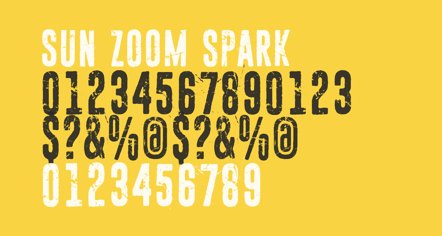 Sun zoom spark free Font - What Font Is